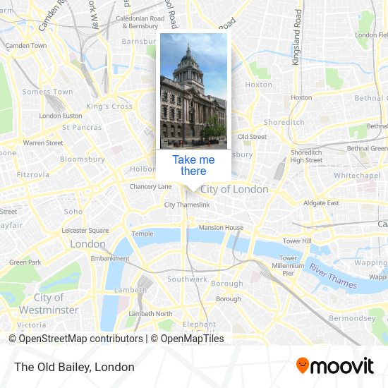 How to Get to The Old Bailey in City Of London by Train, Bus or Tube?