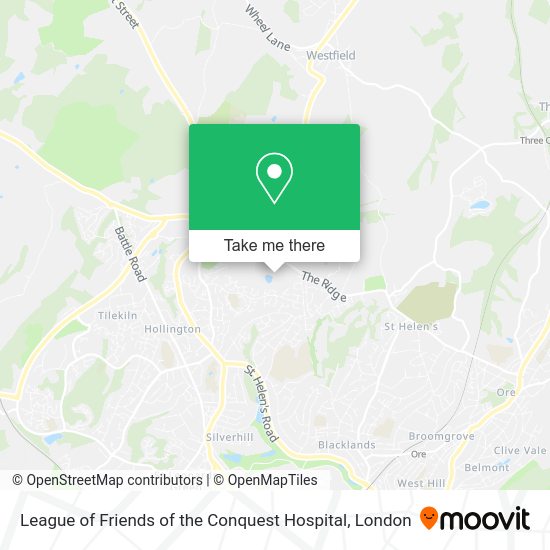 How to get to League of Friends of the Conquest Hospital in Hastings by ...
