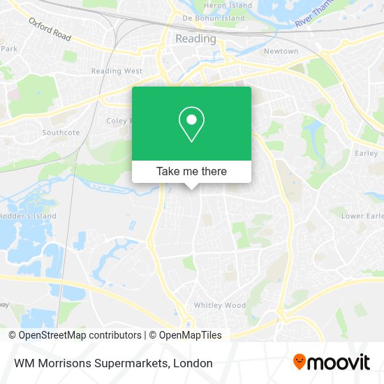 How to Get to WM Morrisons Supermarkets in Reading by Bus or Train?