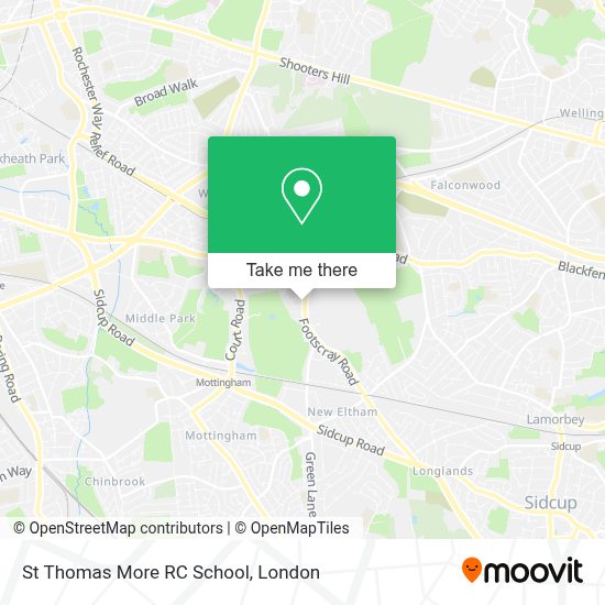 How to Get to St Thomas More RC School in Eltham by Bus, Train, Tube or ...
