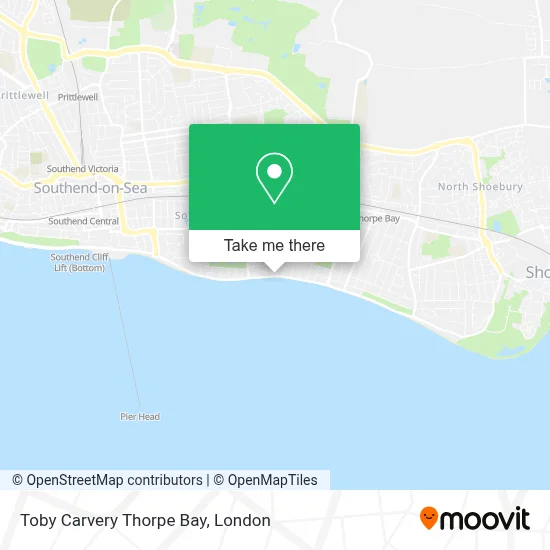 How to Get to Toby Carvery Thorpe Bay in Southend-On-Sea by Train or Bus?