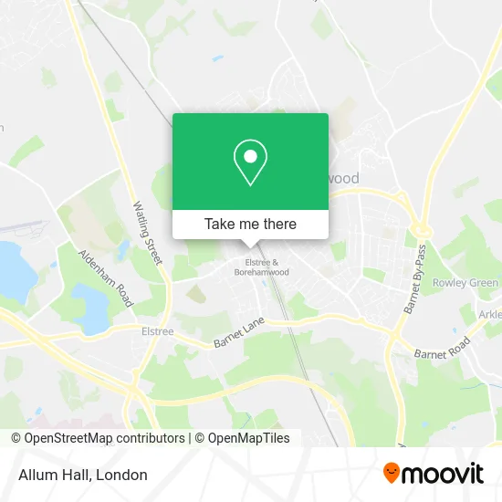 How to Get to Allum Hall in Borehamwood by Bus, Train or Tube?