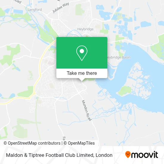 How to Get to Maldon & Tiptree Football Club Limited by Bus or Train?