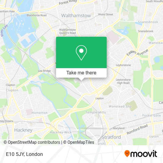 How to Get to E10 5JY in Leyton by Bus, Train or Tube?