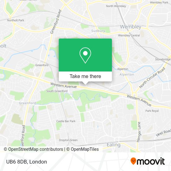 How to Get to UB6 8DB in Perivale by Bus, Tube or Train?