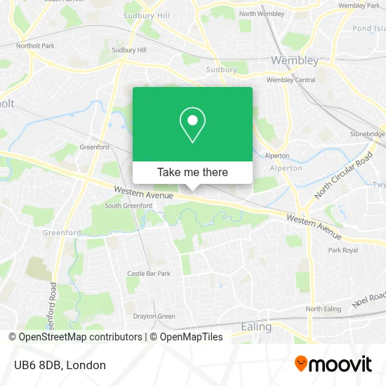 How to Get to UB6 8DB in Perivale by Bus, Tube or Train?