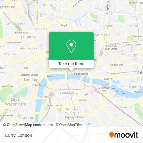 How to Get to EC4V in City Of London by Train, Bus or Tube?