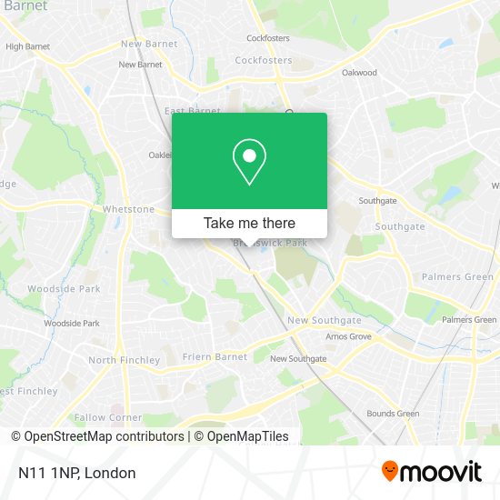 How to Get to N11 1NP in East Barnet by Bus, Tube or Train?