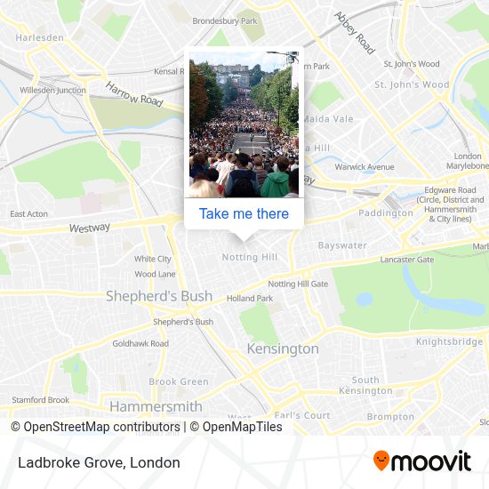 How to Get to Ladbroke Grove in Notting Hill by Bus, Tube or Train?