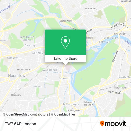 How to Get to TW7 6AF in Isleworth by Bus, Tube or Train?