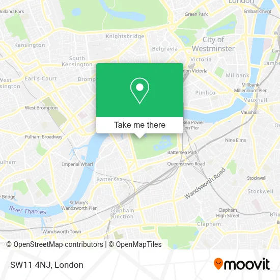How to Get to SW11 4NJ in Battersea by Bus, Tube, Train or DLR?