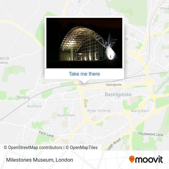 How to Get to Milestones Museum in Basingstoke by Bus or Train?