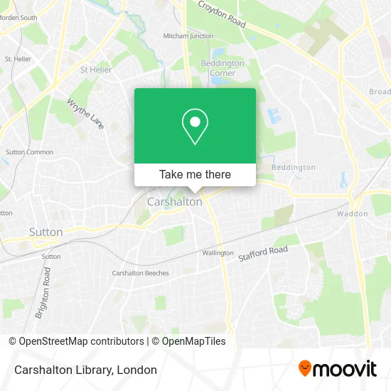 How to Get to Carshalton Library by Bus or Train?