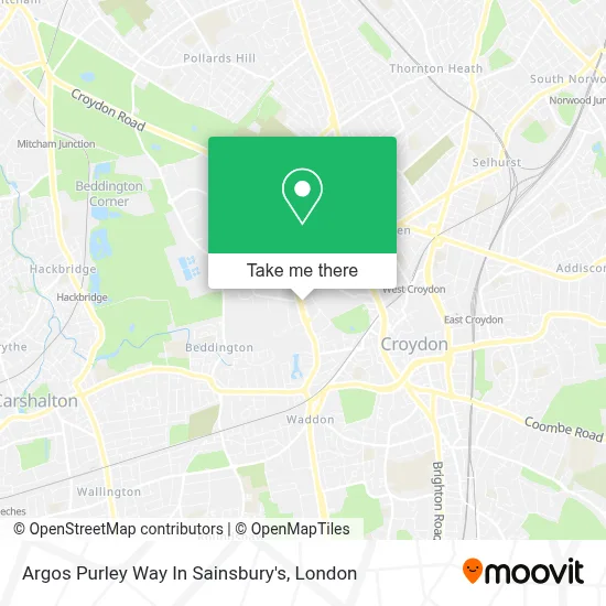 How to Get to Argos Purley Way In Sainsbury's in Croydon by Bus, Train ...