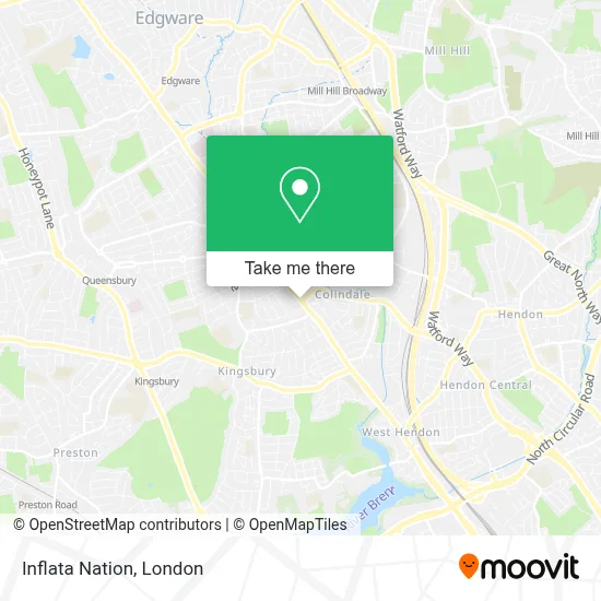 How to Get to Inflata Nation in Colindale by Bus, Tube or Train?