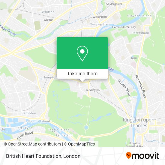 How To Get To British Heart Foundation In Teddington By Bus Train Or Tube