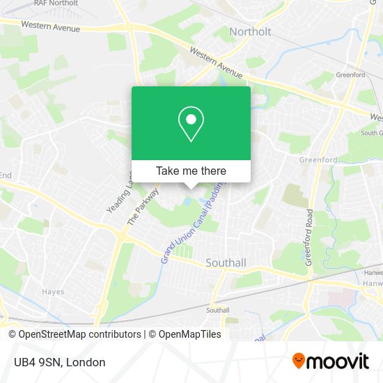 How to Get to UB4 9SN in Yeading by Bus, Train or Tube?