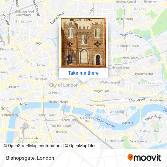 How to Get to Bishopsgate in City Of London by Bus, Train or Tube?