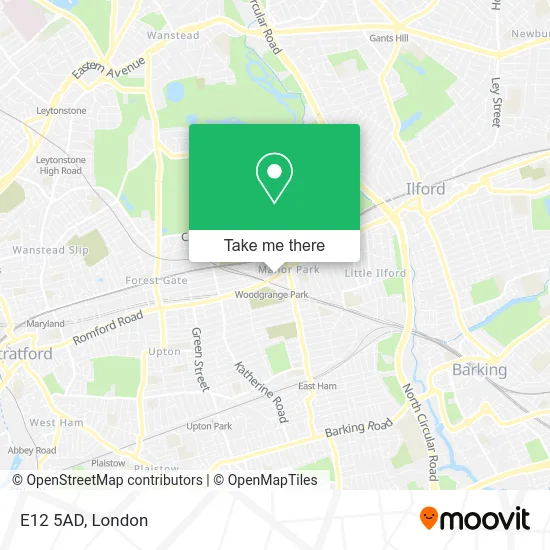 How to Get to E12 5AD in Manor Park by Train, Bus, Tube or DLR?