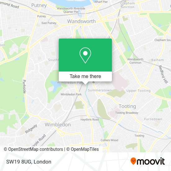 How to Get to SW19 8UG in Earlsfield by Train, Bus or Tube?