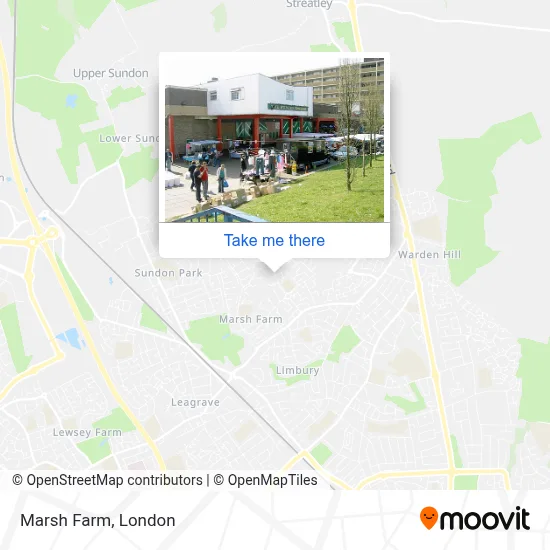 How to Get to Marsh Farm in Luton by Bus or Train?