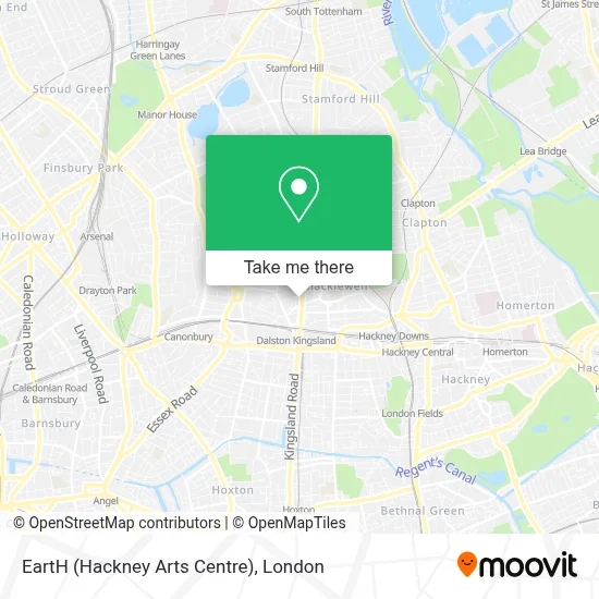 How to Get to EartH (Hackney Arts Centre) in Dalston by Bus, Train or Tube?