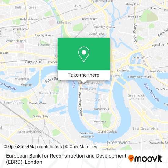 How to Get to European Bank for Reconstruction and Development (EBRD ...