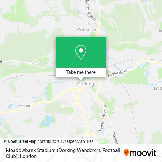 How to Get to Meadowbank Stadium (Dorking Wanderers Football Club) by ...