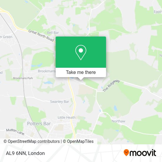 How to Get to AL9 6NN in Welwyn Hatfield by Bus or Train?