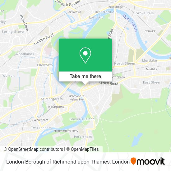How to get to London Borough of Richmond upon Thames by bus, train or Tube?