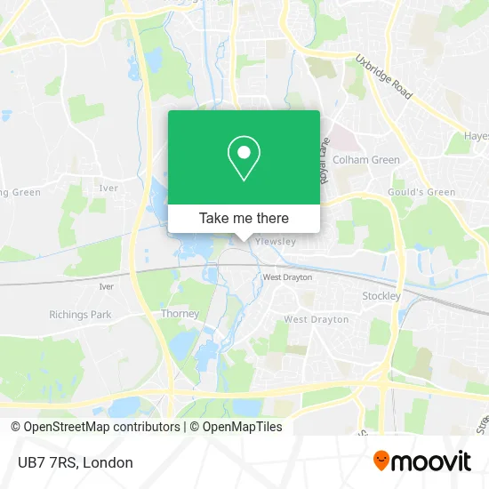 How to Get to UB7 7RS in Yiewsley by Bus, Train or Tube?