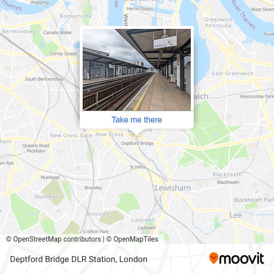 How to Get to Deptford Bridge DLR Station in New Cross by Tube, Train ...