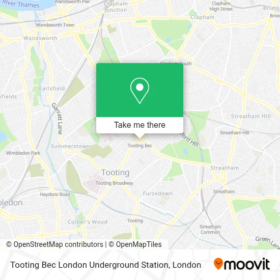 How to Get to Tooting Bec London Underground Station by Tube, Bus or Train?