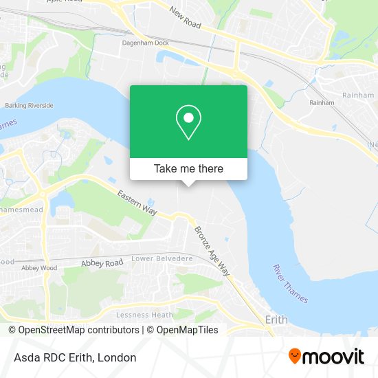 How to Get to Asda RDC Erith in Thamesmead by Bus, Train, Tube or DLR?