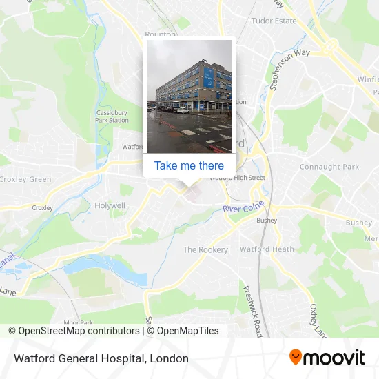 How to Get to Watford General Hospital by Bus, Tube or Train?