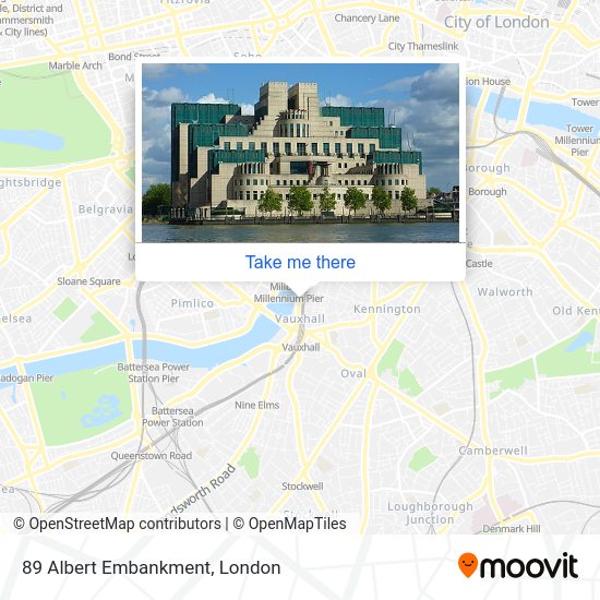 How to Get to 89 Albert Embankment in Vauxhall by Bus, Train, Tube or DLR?