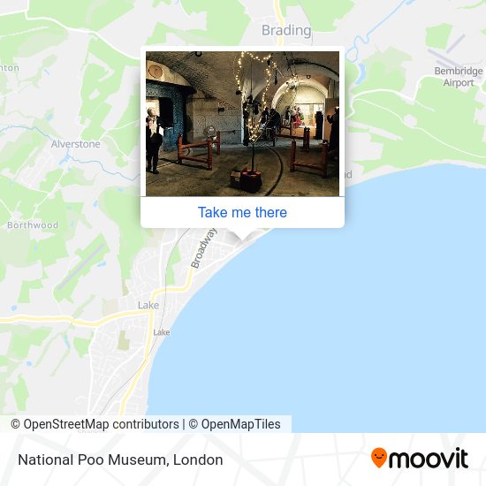 How to get to National Poo Museum in London by train or bus?
