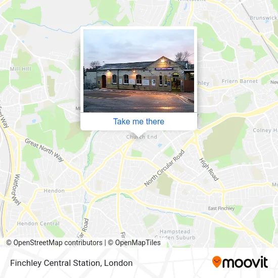 How to Get to Finchley Central Station by Bus, Tube or Train?