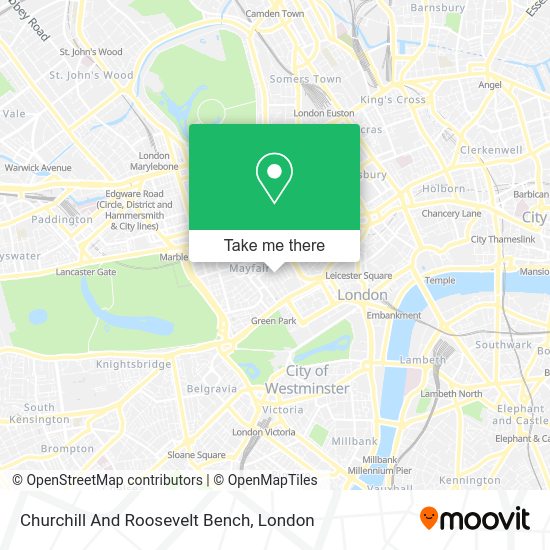 How to Get to Churchill And Roosevelt Bench in Mayfair by Tube, Bus or ...