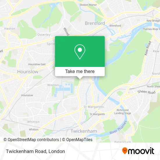 How to Get to Twickenham Road in Isleworth by Bus, Train or Tube?