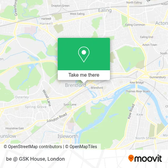 How to Get to be @ GSK House in Brentford by Bus, Tube or Train?