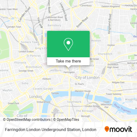 How to Get to Farringdon London Underground Station in Finsbury by ...