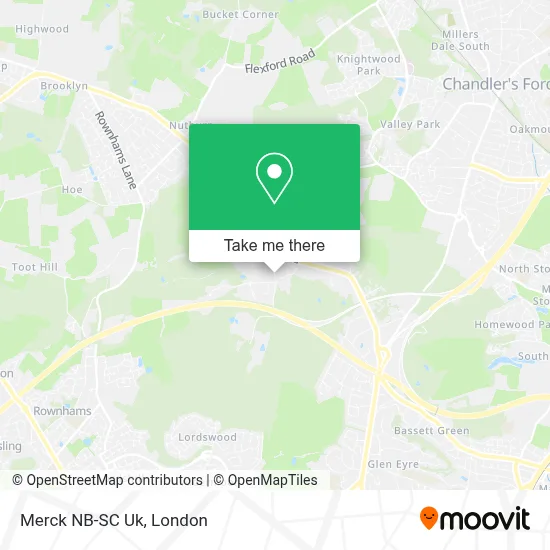 How to Get to Merck NB-SC Uk in London by Bus or Train?