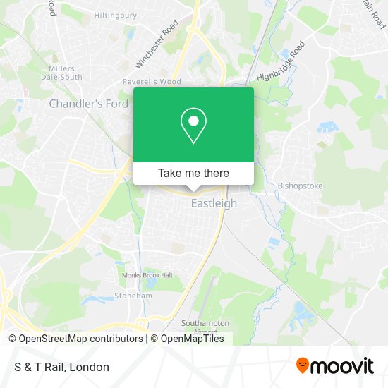 How to get to S & T Rail in London by train or bus?