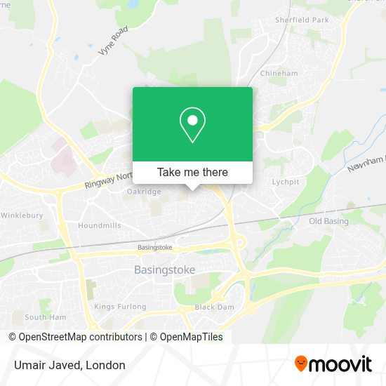 How to get to Umair Javed in Basingstoke by train or bus?