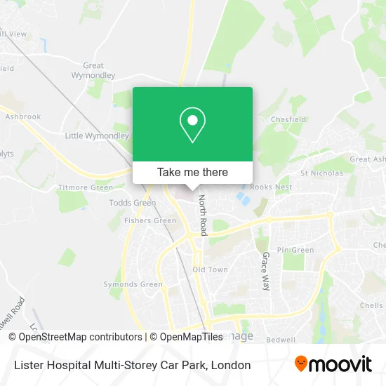 How to Get to Lister Hospital Multi-Storey Car Park in Stevenage by Bus ...