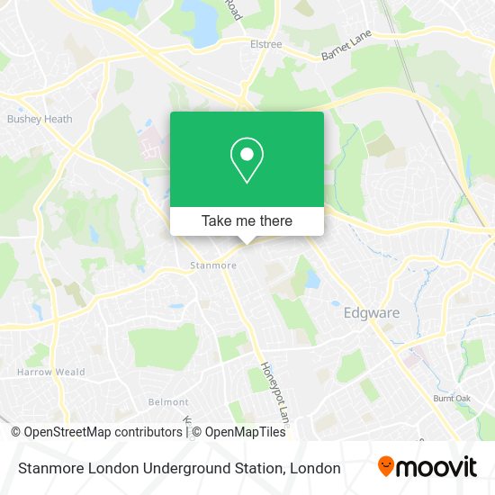 How to get to Stanmore London Underground Station by bus or Tube?