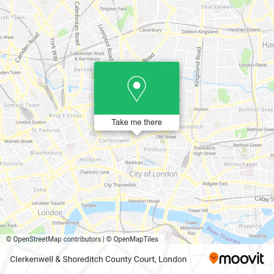 How to Get to Clerkenwell & Shoreditch County Court in St Luke'S by Bus ...