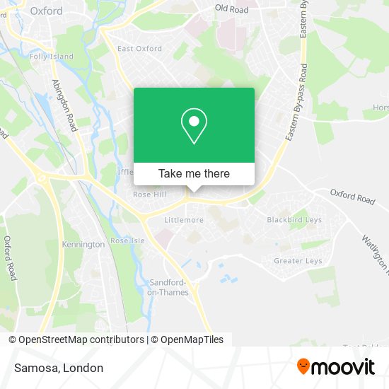 How to get to Samosa in Oxford by Bus or Train?
