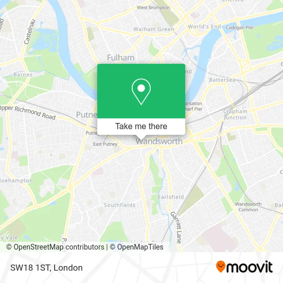 How to Get to SW18 1ST in Wandsworth by Bus, Tube or Train?